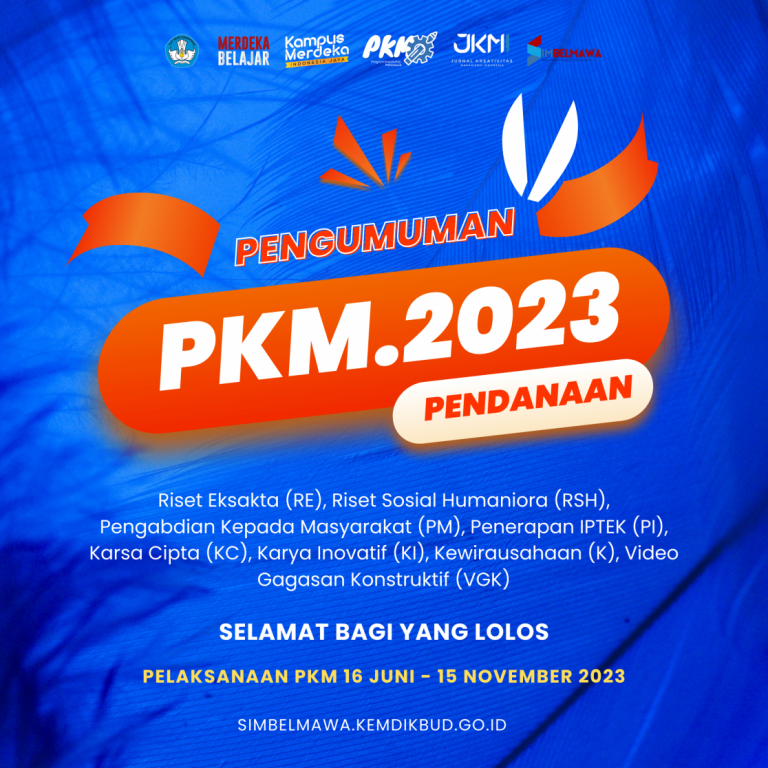 Pendanaan PKM 8 Bidang Tahun 2023 – Program Studi Fisika